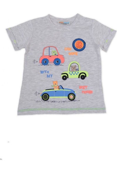 Mackays Minik Arabalı Baskılı Tshirt