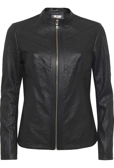 Desa Collection Nelma Kadın Panelli Deri Ceket Desa Collection Nelma Kadın Panelli Deri Ceket