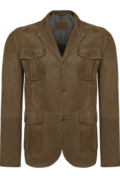 Desa Antonin Erkek Süet Safari Ceket