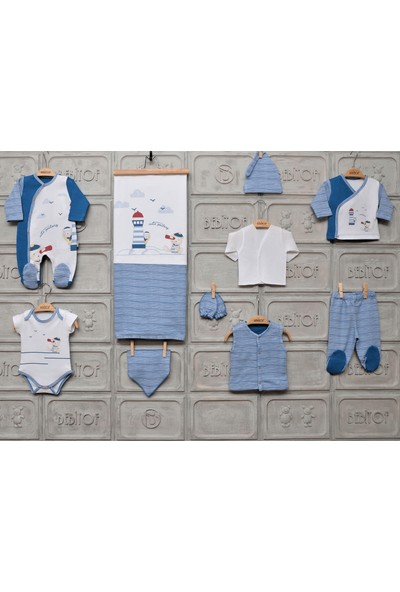 Bebitof Denizci 10'lu Bebek Hastane Çıkış Seti 10013 Bebitof Denizci 10'lu Bebek Hastane Çıkış Seti 10013