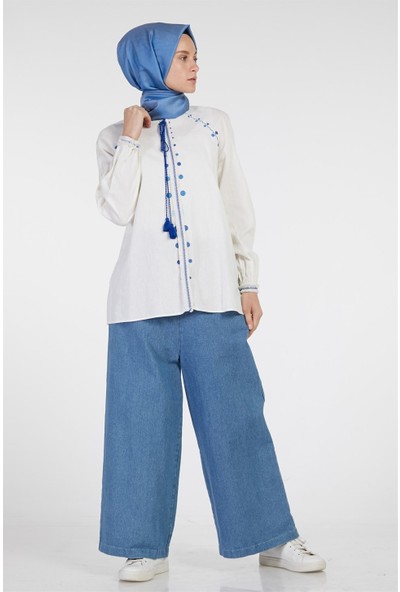 Armine Nakış Detaylı Bluz