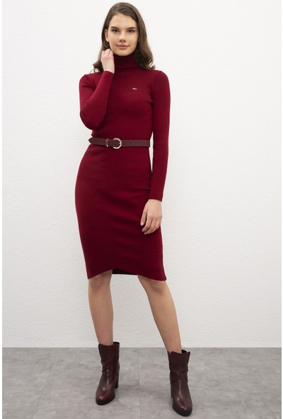 U.S. Polo Assn. Kadın Triko Elbise 50209481-VR014