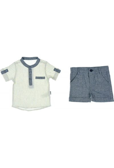 Miya Baby Şortlı 2li Erkek Bebek Takımı