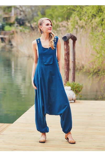 Clandestino Otantik Şalvar Tulum Lacivert