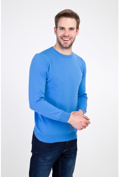 Kiğılı Bisiklet Yaka Regular Fit Triko Kazak