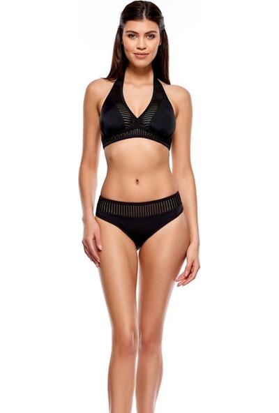 Louren Toparlayıcı Siyah Bikini Takımı B1131