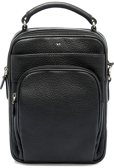 Tergan Siyah Deri Erkek Askılı Çanta 21200A6F