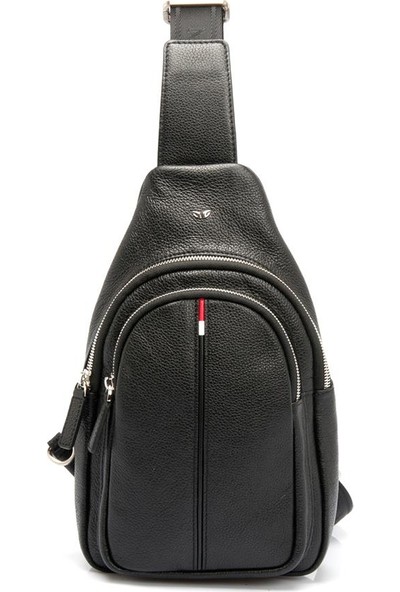 Tergan Siyah Deri Erkek Askılı Çanta 21401A6F