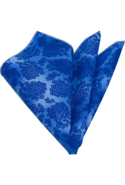 Exve Exclusive Mavi Lacivert Geçişli Şal Desen Yaka Mendili Exve Exclusive Mavi Lacivert Geçişli Şal Desen Yaka Mendili