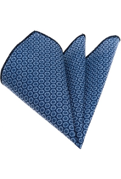 Exve Exclusive Mavi Lacivert Geometrik Desen Yaka Mendili Exve Exclusive Mavi Lacivert Geometrik Desen Yaka Mendili