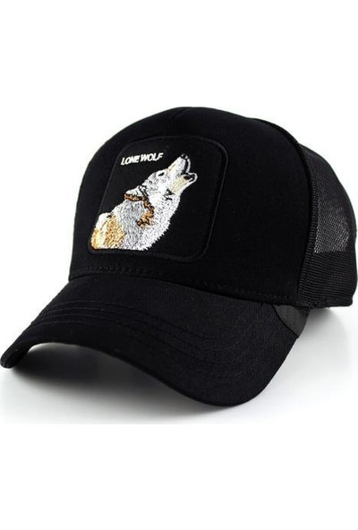 TEET Hayvan Figürlü Animal Farm Şapka Kurt Lone Wolf Resimli Cap TEET Hayvan Figürlü Animal Farm Şapka Kurt Lone Wolf Resimli Cap