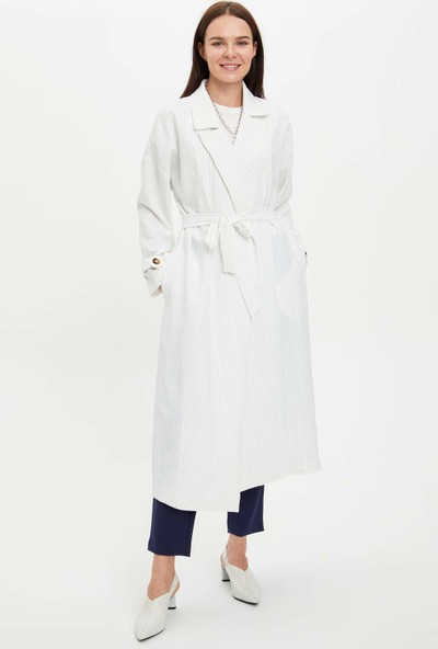 DeFacto Tesettür Giyim Trençkot R2855AZ20SM