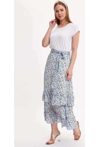 DeFacto Regular Fit Pamuklu Dokuma Etek R6170AZ20SP