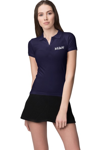 Kilikiti Kadın Spor Polo Yaka T-Shirt