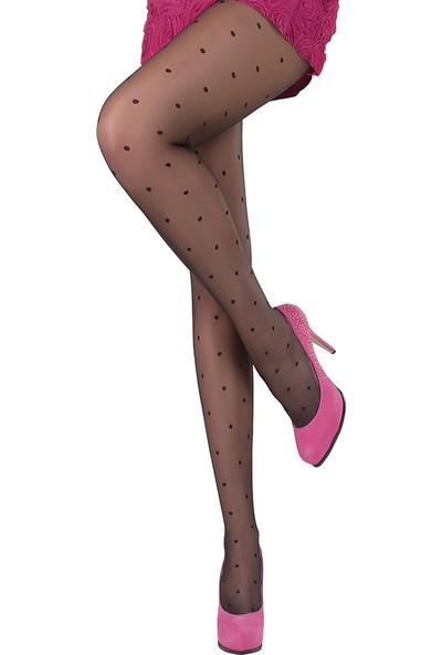 Daymod Point Desenli Külotlu Çorap