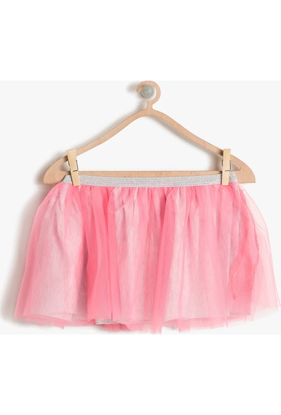 Koton Kız Çocuk Tütülü Etek Pembe
