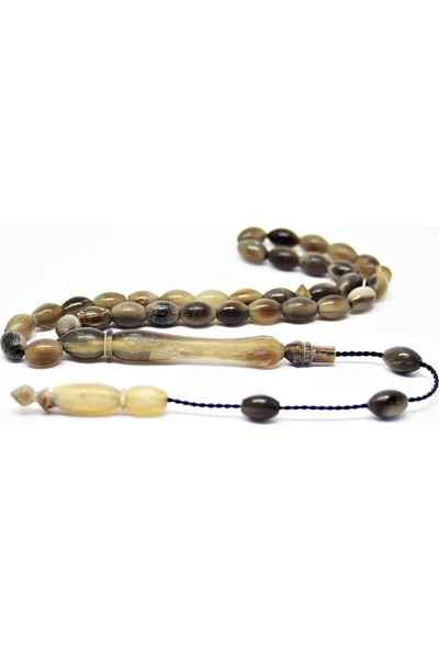 Nurberk Arpa Kesim Bufalo Boynuzu Tesbih Gerçek Buffalo Tespih