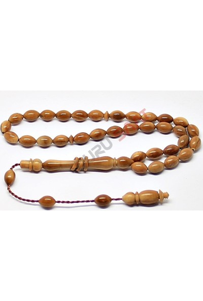 Nurberk Halkalı İmame Topaç Kesim Kuka Tesbih Gerçek Kuka Tespih