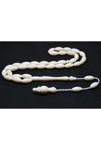 Nurberk Deve Kemiği Tesbih Arpa Kesim Tespih