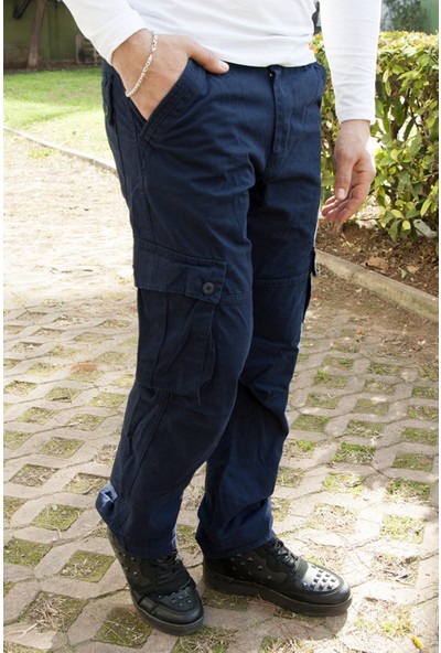 Deepsea Lacivert Yandan Cepli Geniş Kesim Mevsimlik Erkek Kargo Pantolon 1705421-008 Deepsea Lacivert Yandan Cepli Geniş Kesim Mevsimlik Erkek Kargo Pantolon 1705421-008