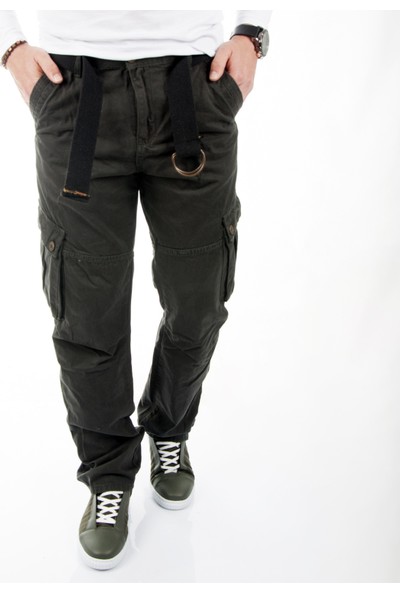Deepsea Haki Yandan Cepli Geniş Kesim Mevsimlik Erkek Kargo Pantolon 1705421-023 Deepsea Haki Yandan Cepli Geniş Kesim Mevsimlik Erkek Kargo Pantolon 1705421-023