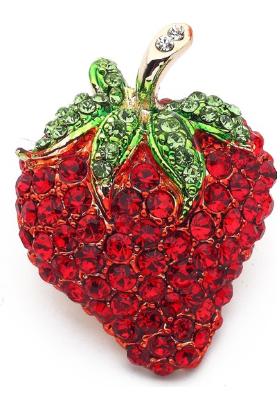 Modex Altın Sarısı Çilek Broş