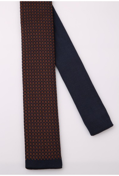 La Pescara Kahverengi Lacivert Örgü Kravat 8162 La Pescara Kahverengi Lacivert Örgü Kravat 8162