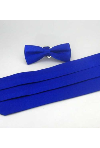 Gaffysaks Çocuk Boy Düz Renk Saten Kuşak-Papyon Takim - Ckp-09