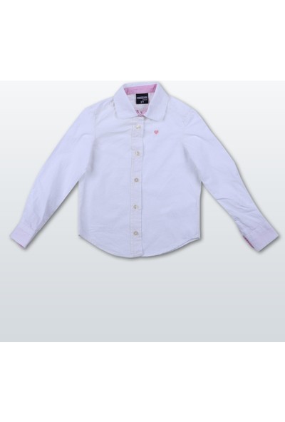 Wonder Kids Kız Toddler Gömlek WK16W4506-Beyaz