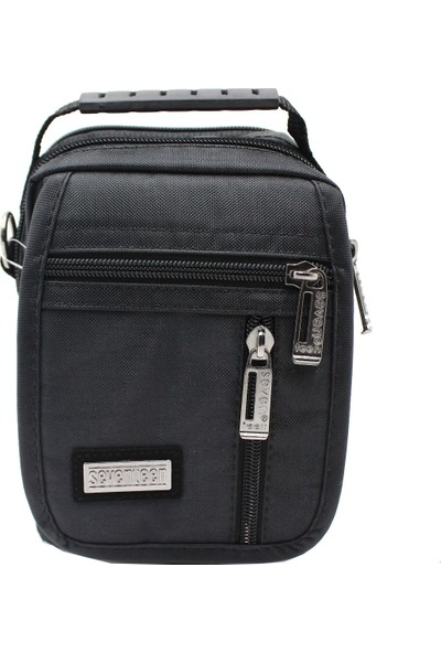 Seventeen 3450 Çok Gözlü Erkek El ve Omuz Askılı Çanta Siyah