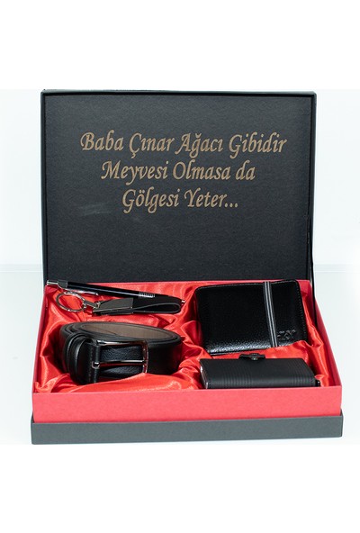HKY Erkek Deri Cüzdan & Mekanizmalı Kartlık ve Kemer Seti HKY Erkek Deri Cüzdan & Mekanizmalı Kartlık ve Kemer Seti