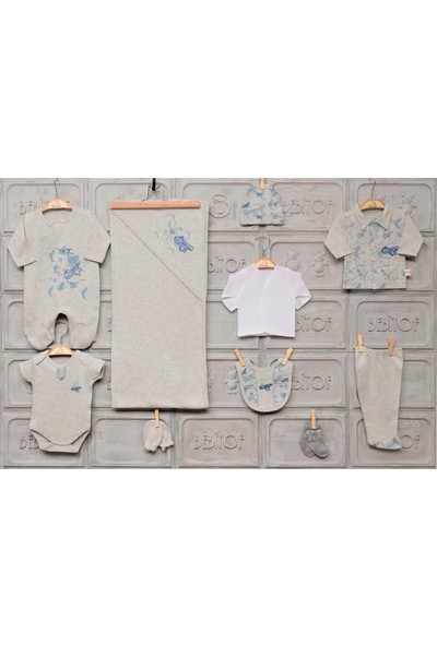 Vivala Pilot 10 Parça Hastane Çıkış Seti Gri