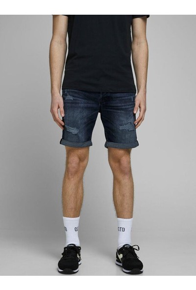 Jack & Jones Erkek Blue Denim Spor Şort