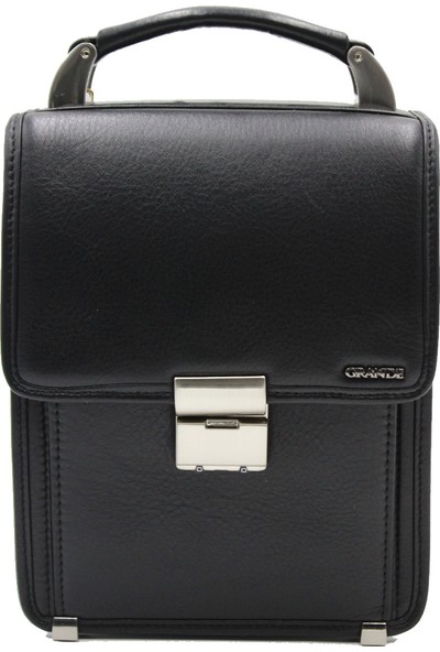 Grande 4170 Deri Erkek El Çantası Çapraz Çanta Siyah