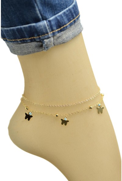 My Konsept Gold Zincir Metal Detay Halhal My Konsept Gold Zincir Metal Detay Halhal