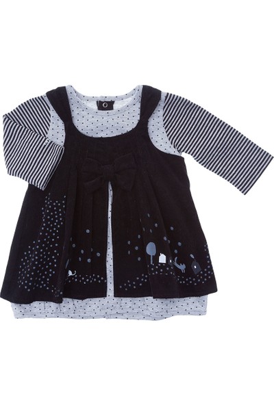 Catimini Kadife Jileli Penye Elbise