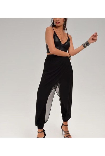 Buketli Şalvar Pantolon Kadın