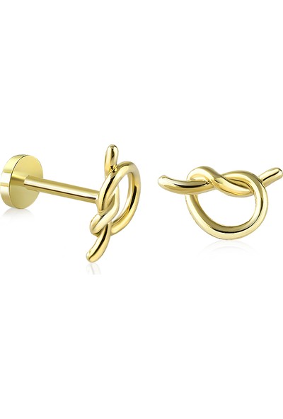 14 Ayar Altın Düğüm Tragus Piercing 14 Ayar Altın Düğüm Tragus Piercing