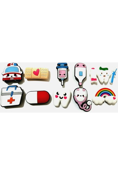 Croci Crocs Terlik Süsleri Jibbitz 10 Adet Set Croci Crocs Terlik Süsleri Jibbitz 10 Adet Set