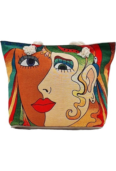 Haydi Maydi Plaj Çantası Kız Desenli