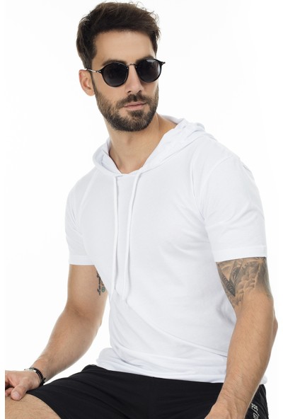 Buratti % 100 Pamuklu Kapüşonlu Slim Fit T Shirt Erkek T SHİRT 5412021