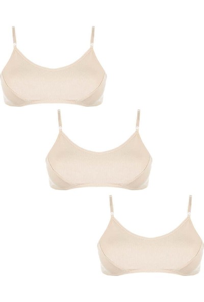 Donella 3'lü Ten Rengi Genç Kız Sütyen - 5871WG-3LU
