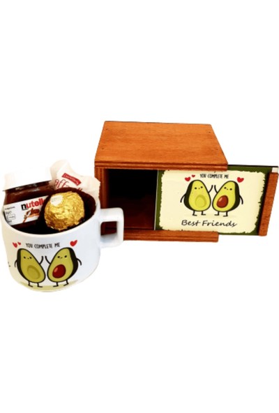 Hanbeyi Best Friends Avokado Kutulu Kupası Çikolata Set