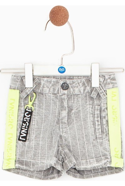 BG Baby Erkek Bebek Gri Melanj Şort