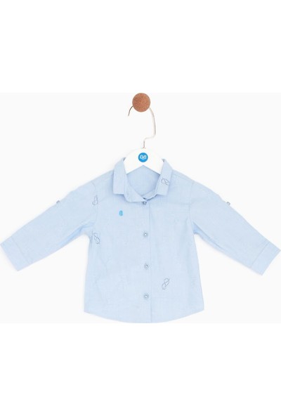 BG Baby Erkek Bebek Mavi Gömlek