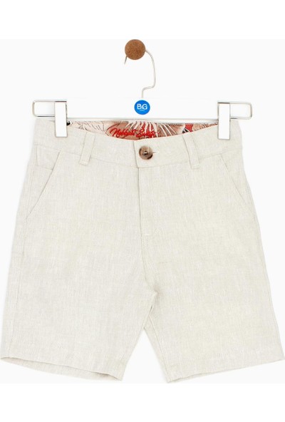 Nebbati Erkek Çocuk Bej Şort