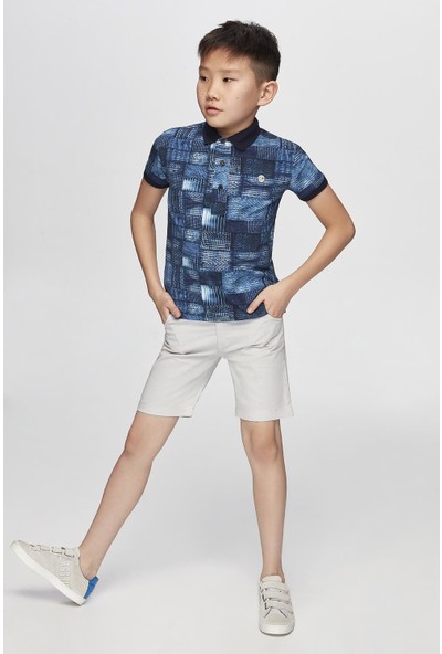 Nebbati Erkek Çocuk Gri Şort