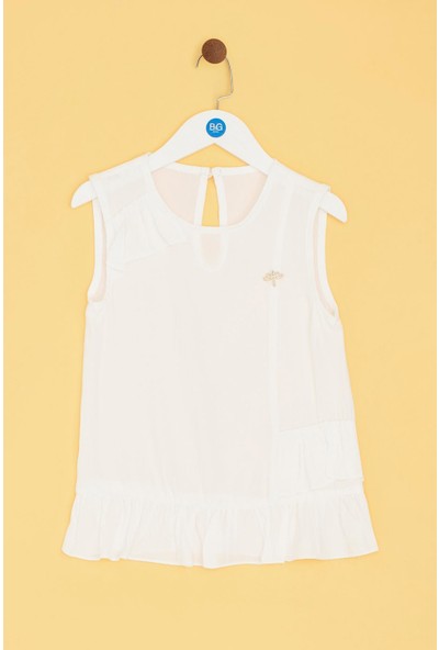 Tyess Kız Çocuk Beyaz Bluz