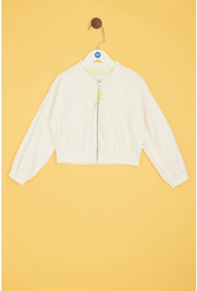 Tyess Kız Çocuk Beyaz Ceket