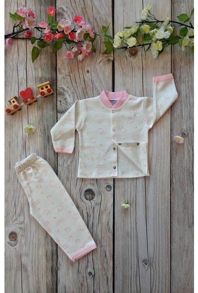 Ipeksi Baby Kuzu Konseptli Önden Çıtçıtlı Pijama Takımı “6-12 Ay”